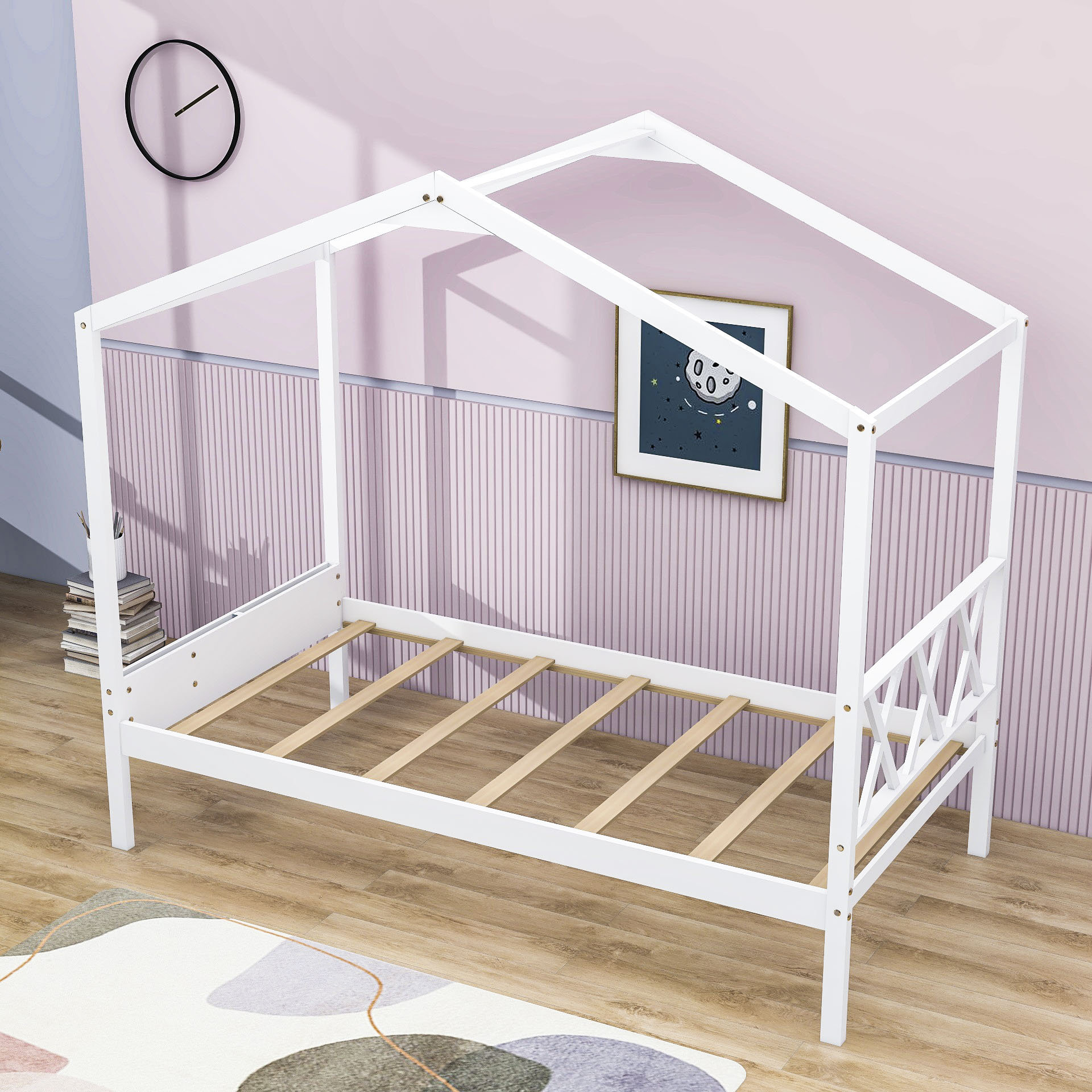 Hokku Designs Dustan Wooden House Daybed with Slats - Wayfair Canada