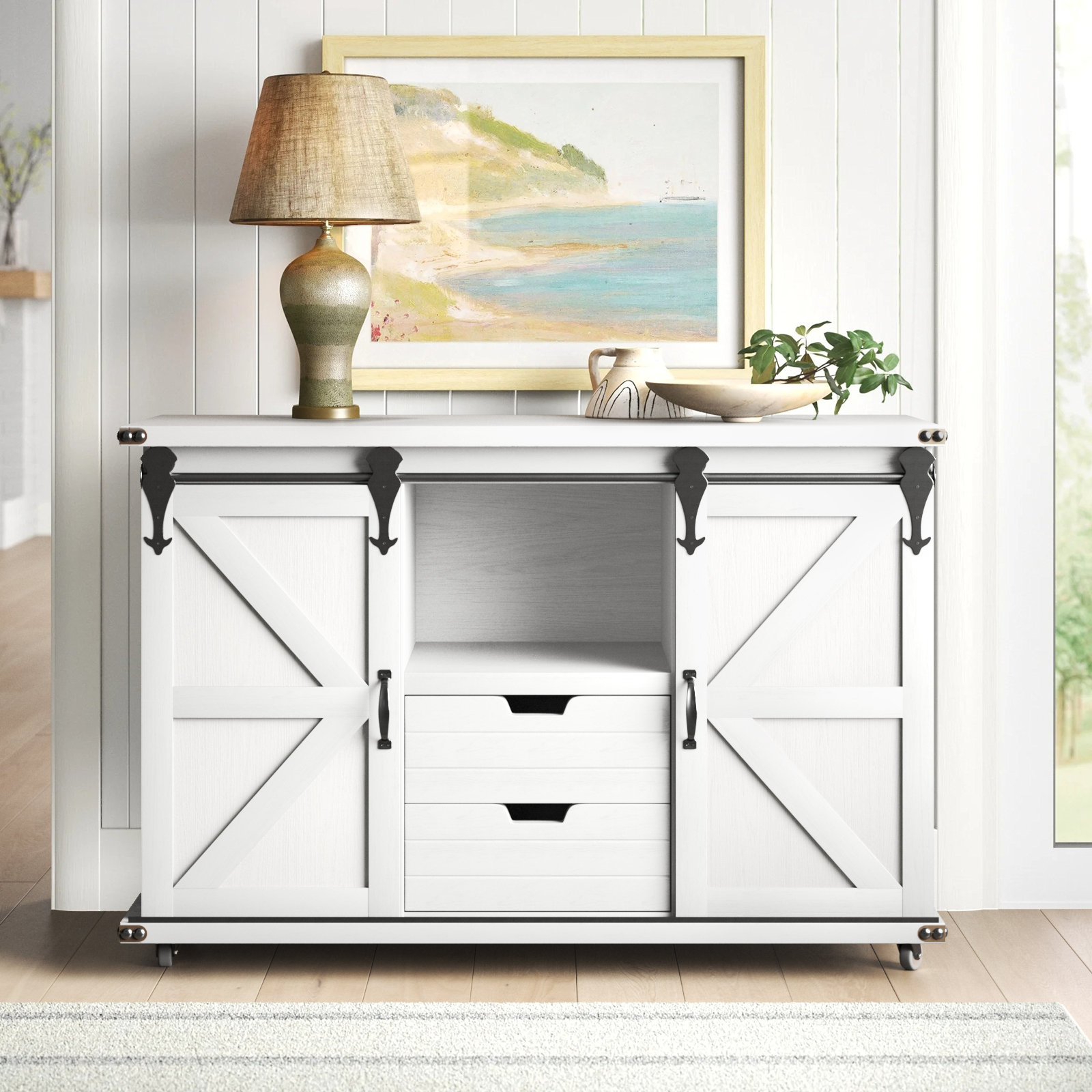 Laurel Foundry Modern Farmhouse Howden 2 - Drawer 2 - Door Accent ...