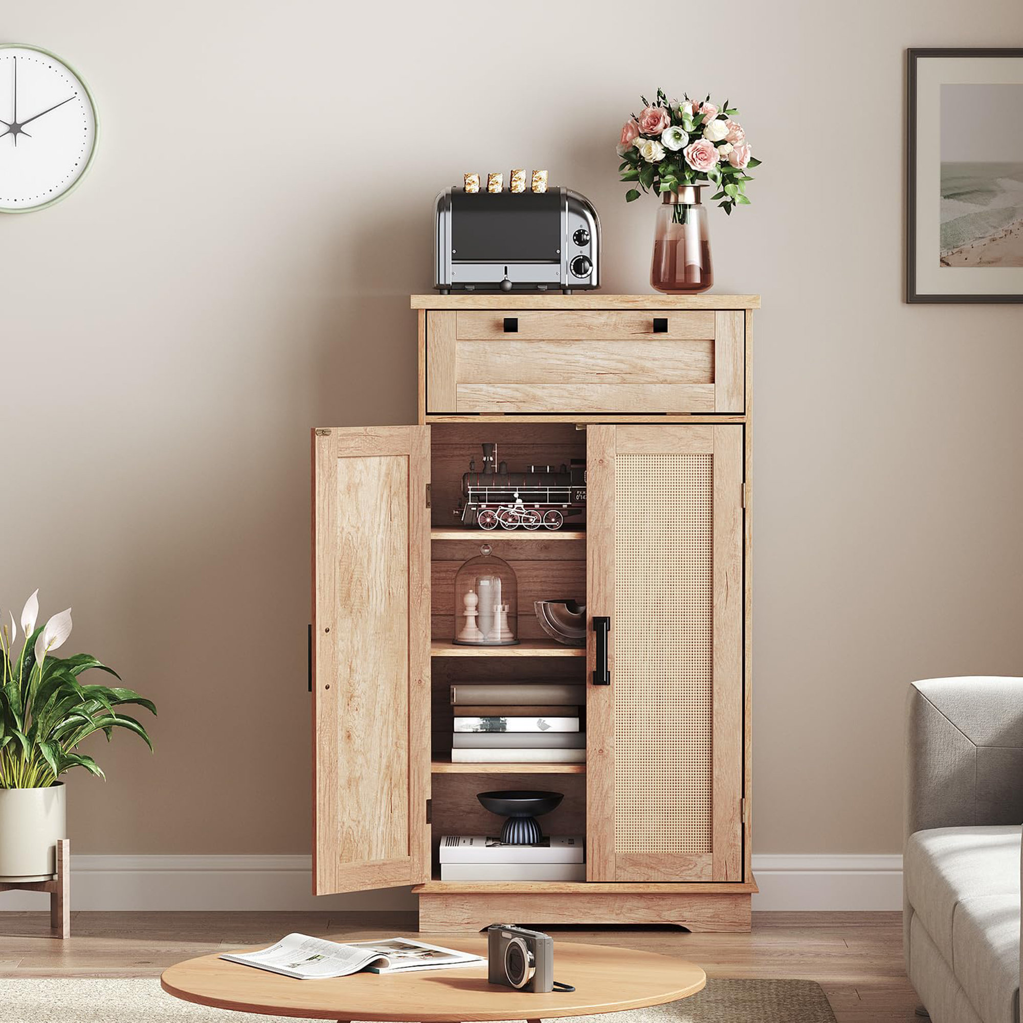Millwood Pines Damerion 43" Kitchen Pantry - Wayfair Canada