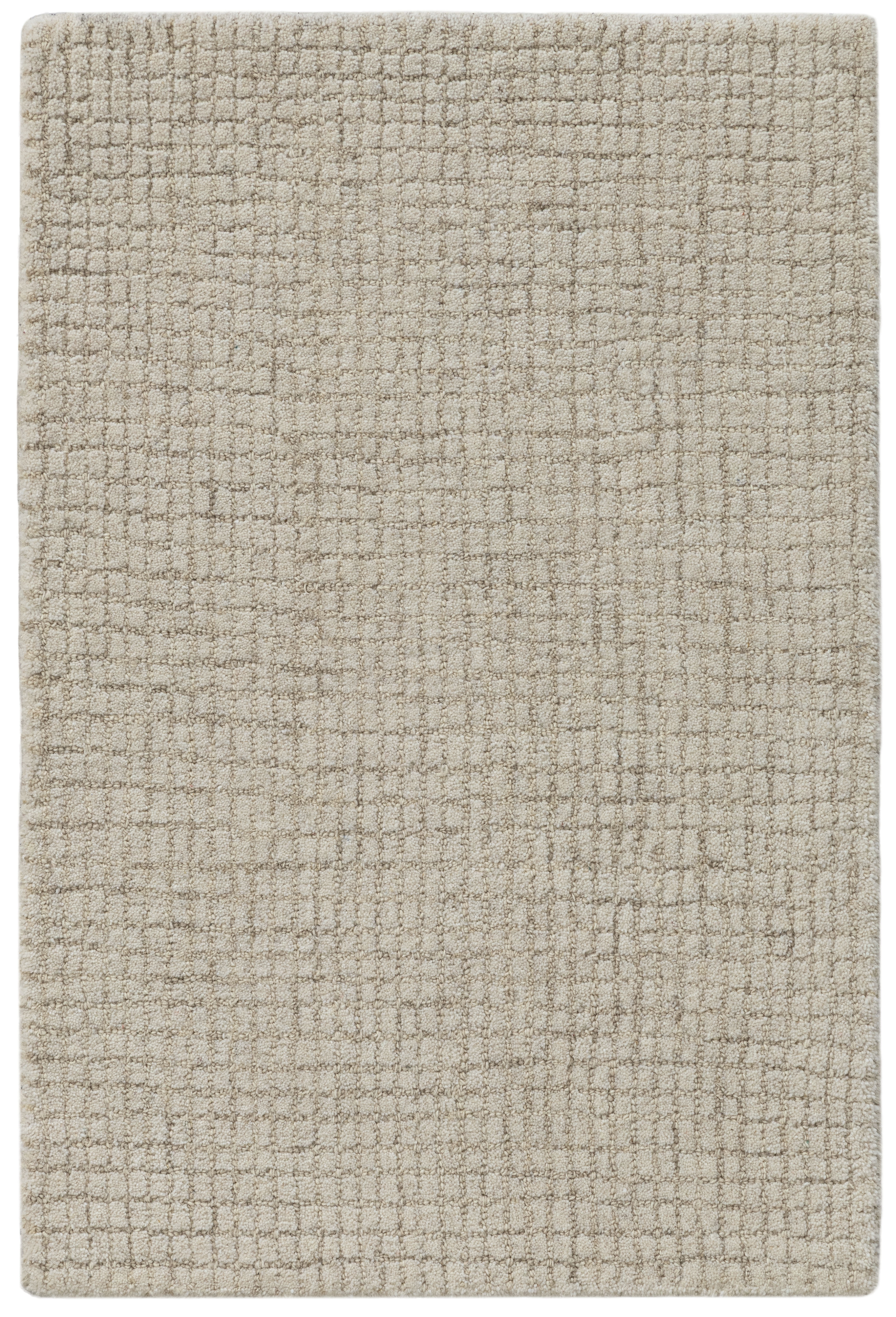 Hokku Designs Roth Neutral Grid Handmade Wool Area Rug | Joss & Main