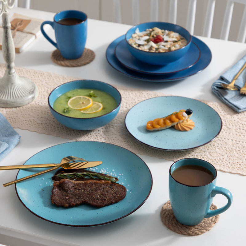 Vancasso Moda Stoneware Dinnerware Set - Service for 4 & Reviews | Wayfair