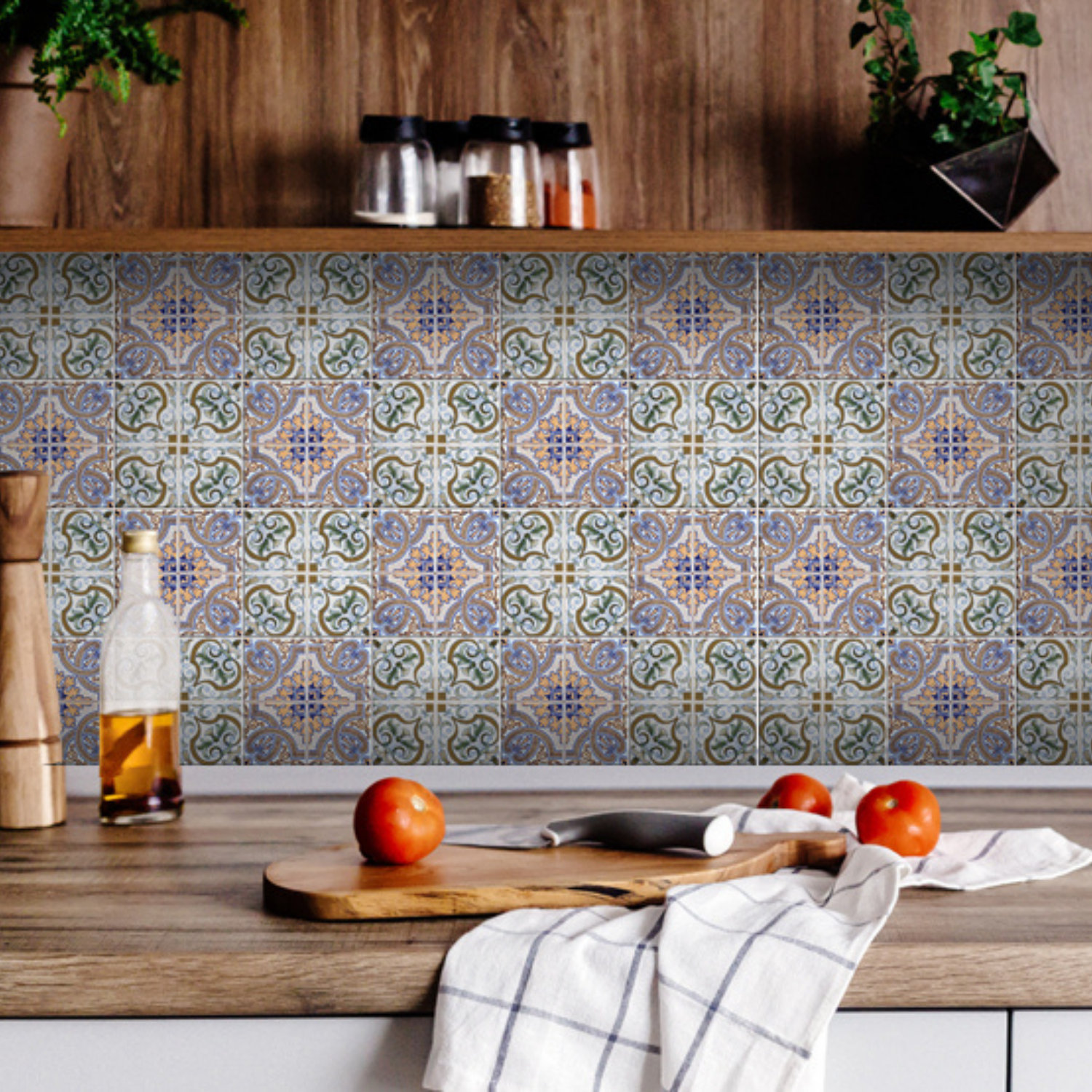 Mi Alma 7" x 7" Vinyl Peel & Stick Mosaic Tile | Wayfair