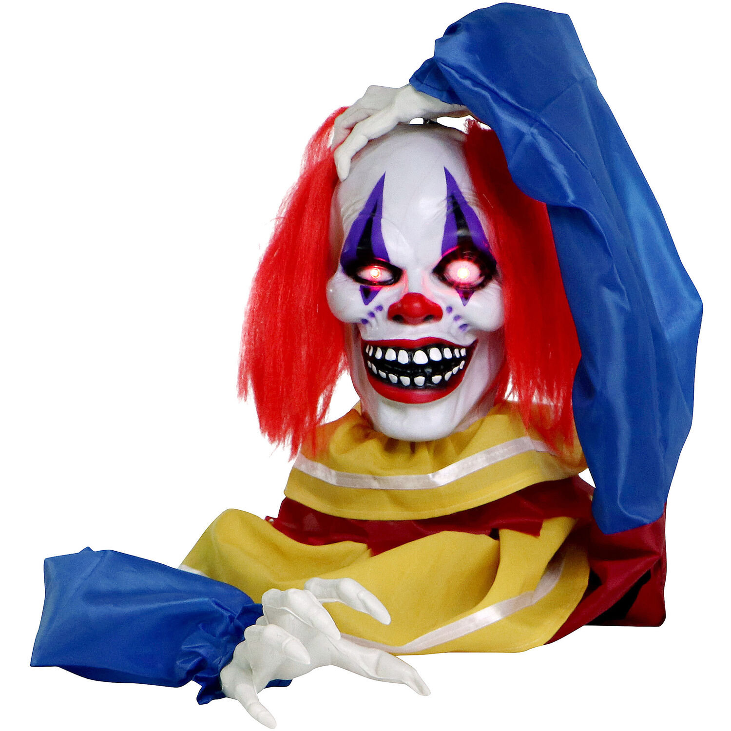 The Holiday Aisle® Maureen Poppet the Animatronic Pop-up Talking Clown ...