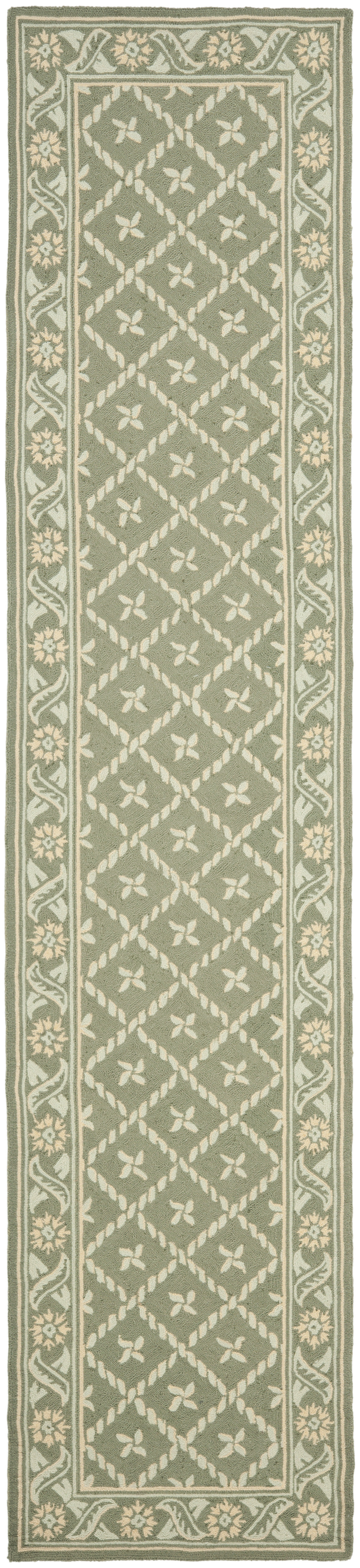 August Grove® Wilton Hand Tufted New Zealand Wool Floral Rug | Wayfair