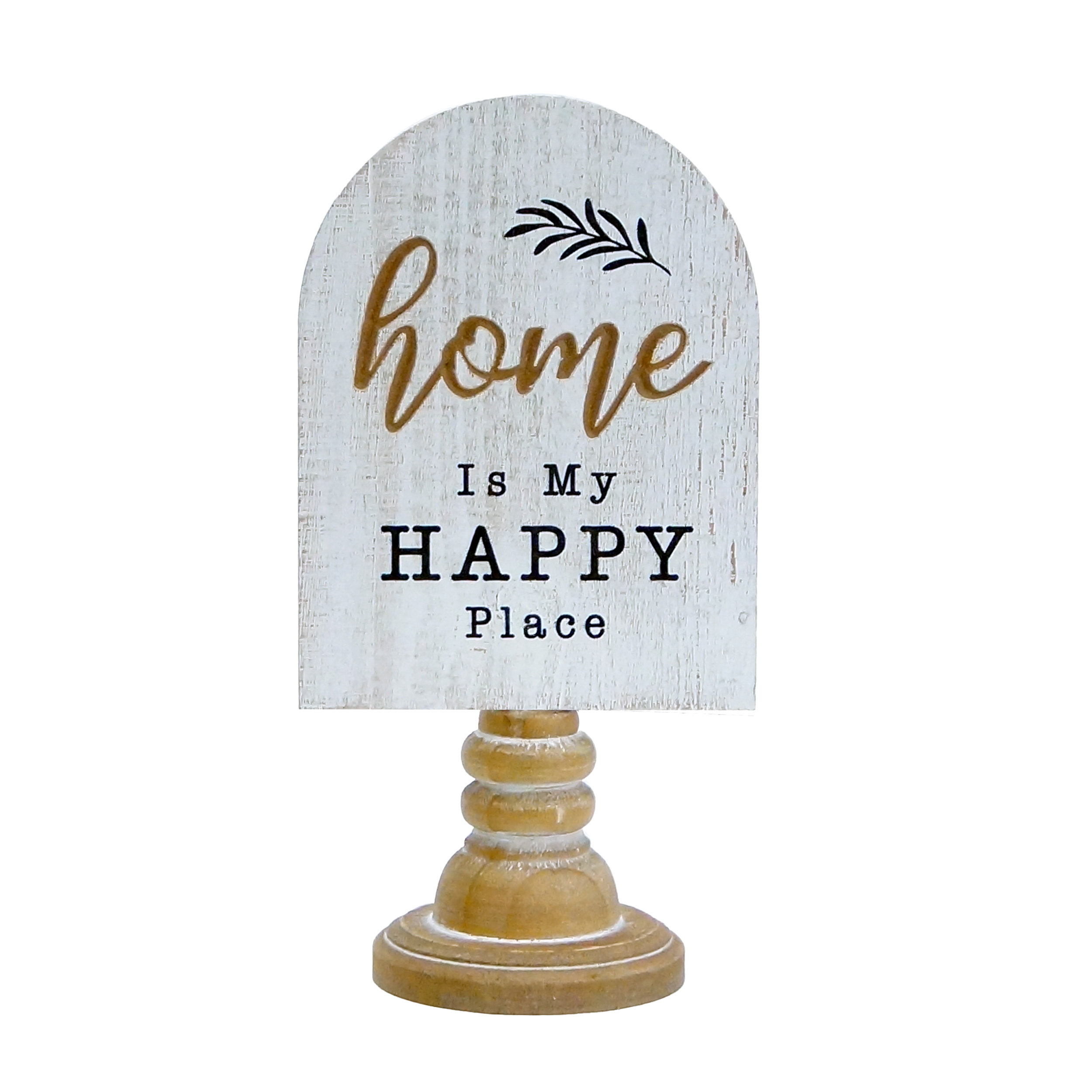 August Grove® VIP Wood 11.81 in. White Home Table Top Sign | Wayfair