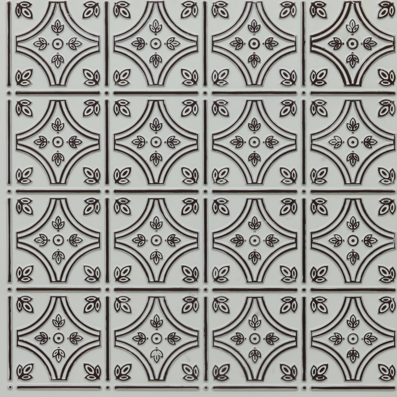 FromPlainToBeautifulInHours Victoria 2 Ft. X 2 Ft. Glue-up PVC Ceiling ...