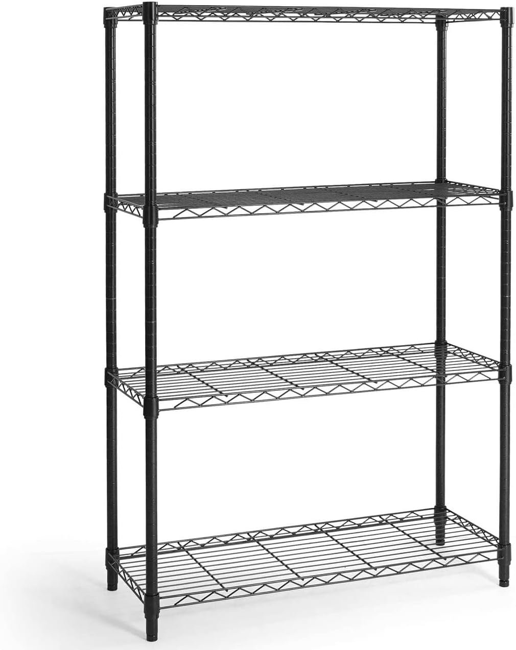 CAPHAUS Adjustable Height Wire Shelving Unit, Wire Rack, 4-Tier Without ...