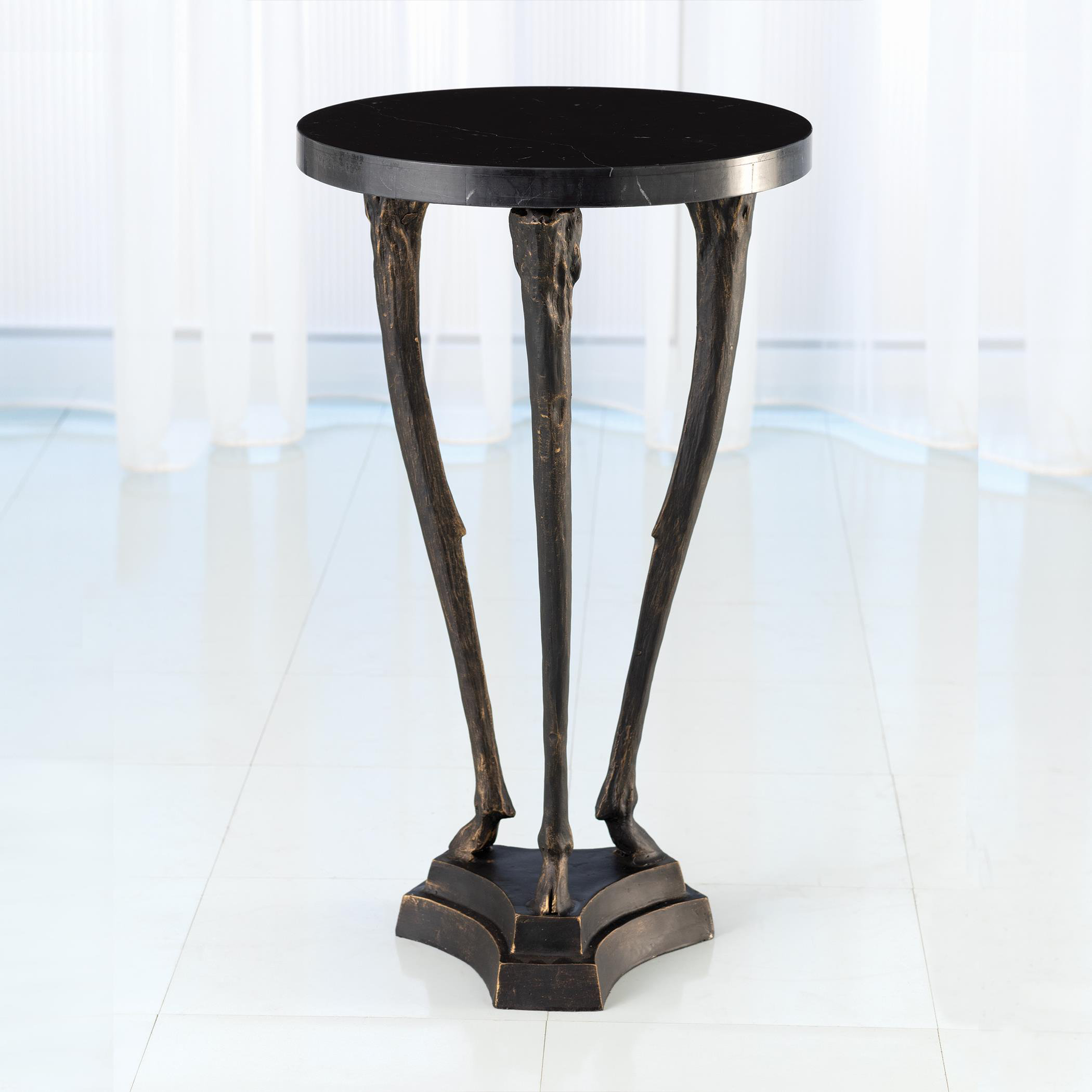 Global Views Fawn Leg Side Table-Bronze | Wayfair