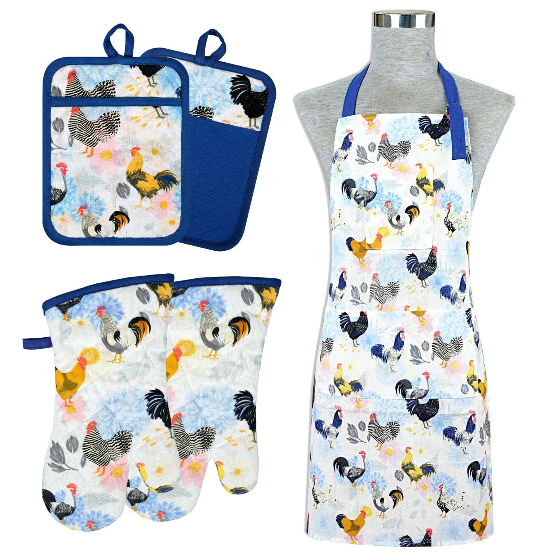 Rosalind Wheeler Cotton Apron Sets | Wayfair