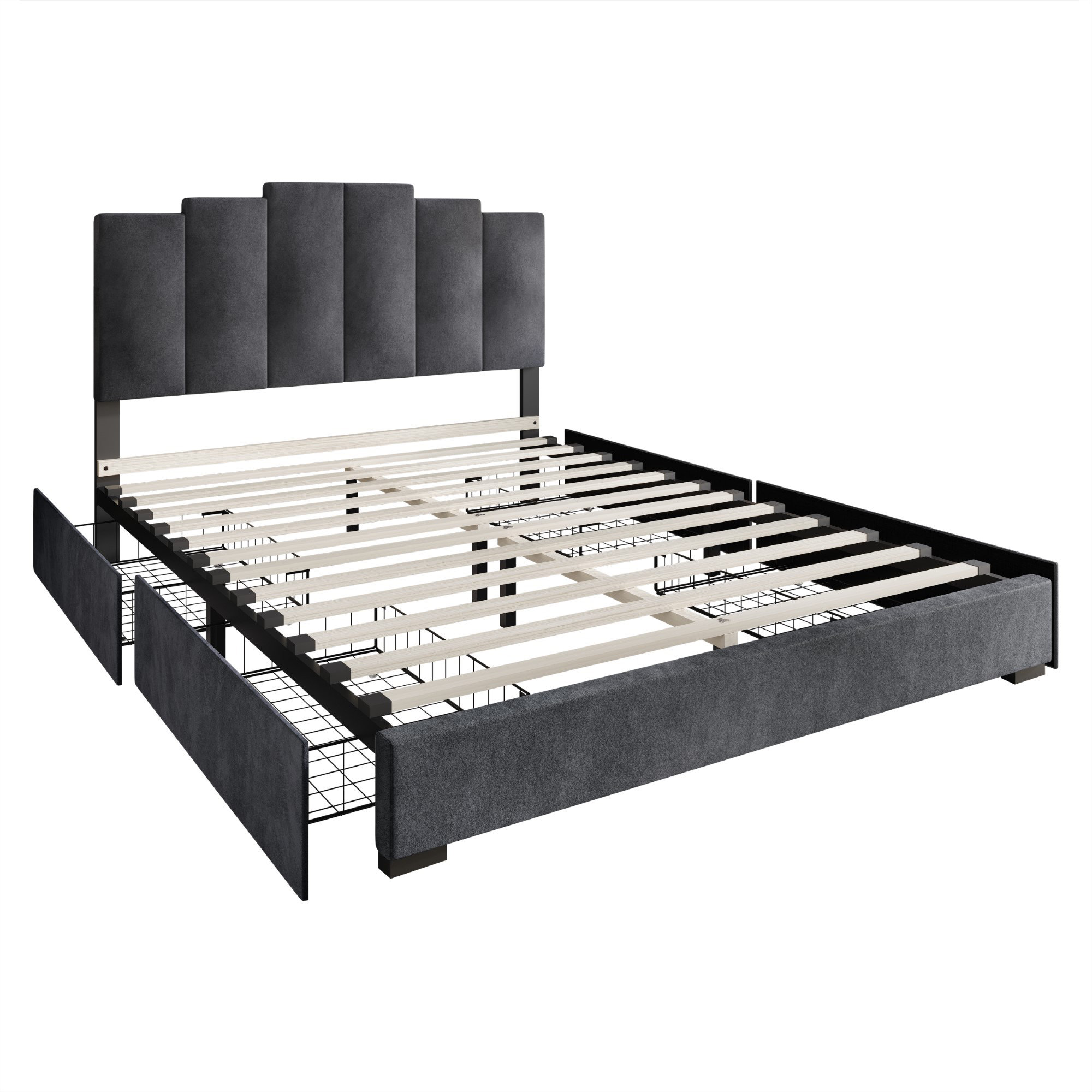 Wade Logan Cassonia Upholstered Platform Storage Bed & Reviews ...