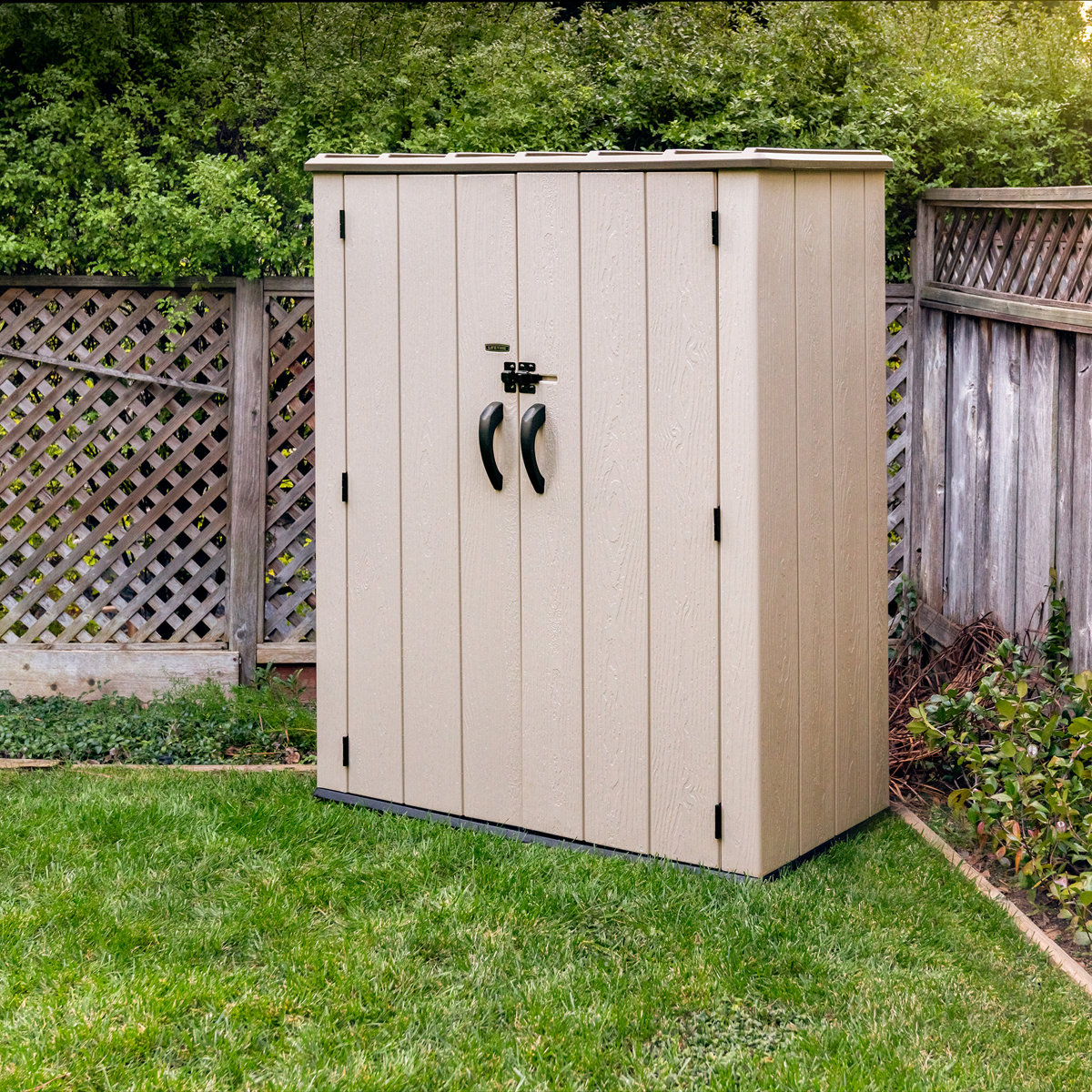 Lifetime 53 Cubic Feet High-Density Polyethylene (Plastic) Steel ...