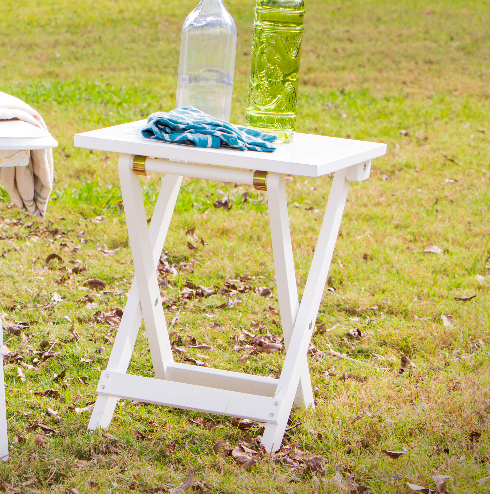 Highland Dunes Joseline Folding Solid Wood Side Table & Reviews ...