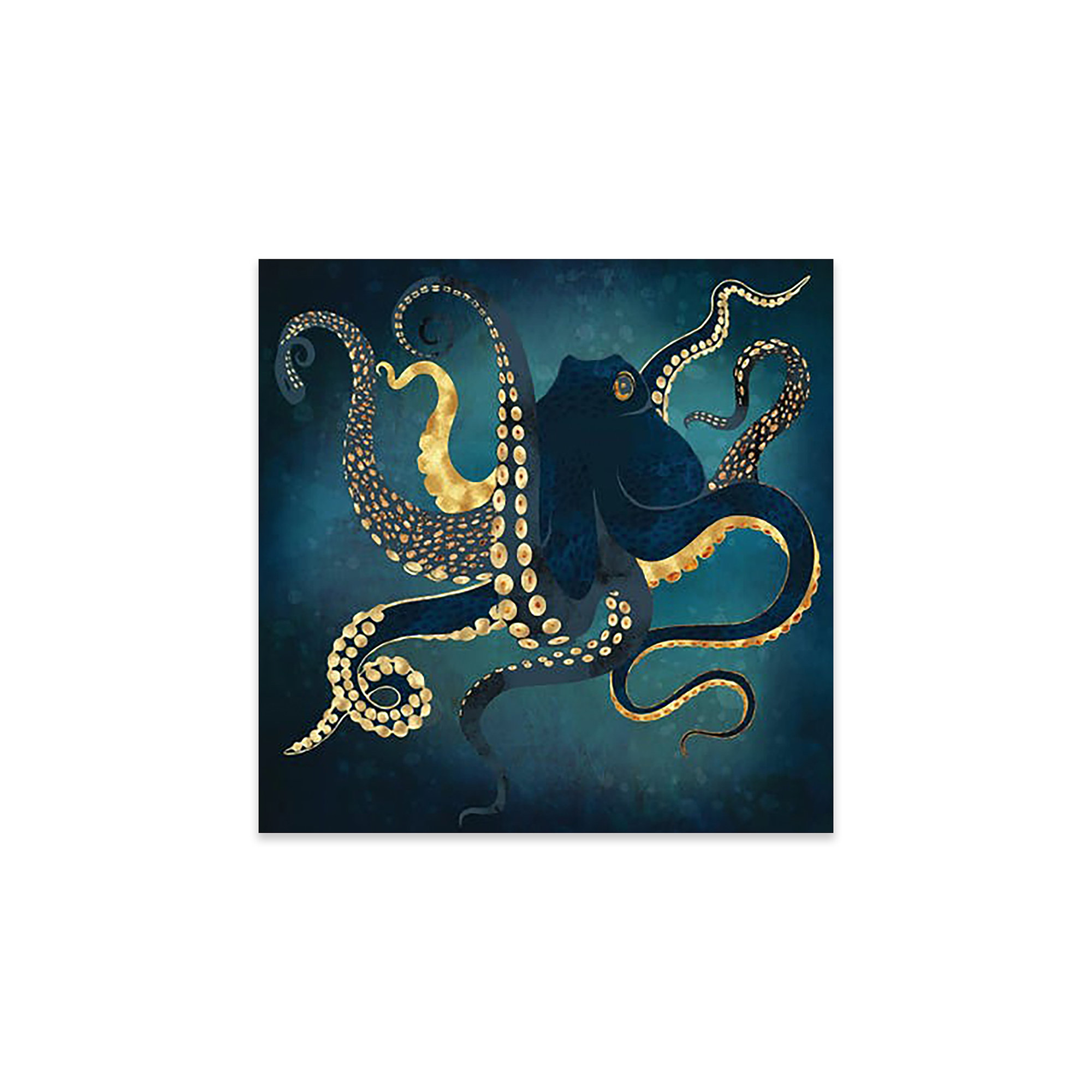 Rosecliff Heights Metallic Octopus Iv Print On Acrylic Glass - Wayfair ...