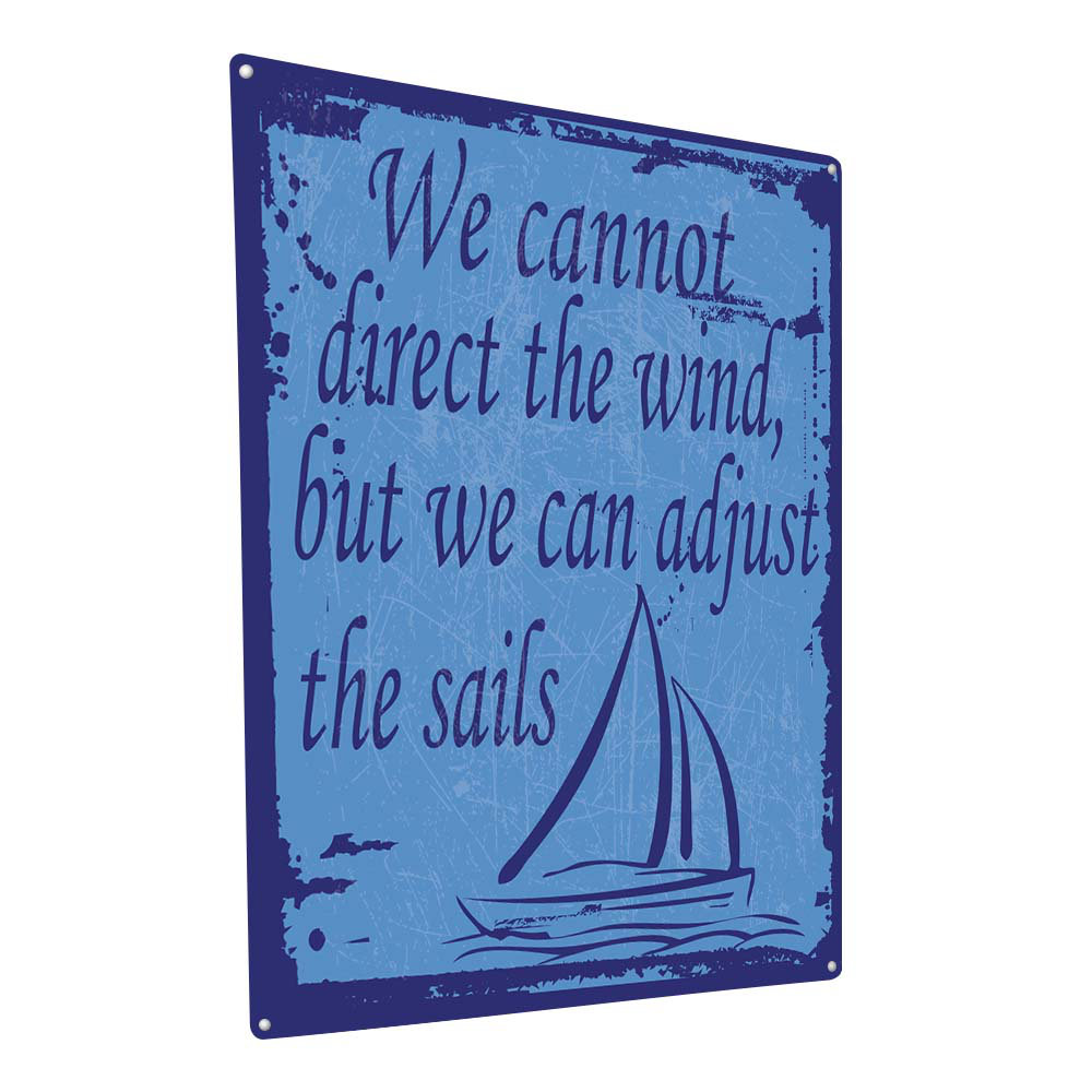 Trinx Inspirational Adjust the Sails Metal Sign - Wayfair Canada