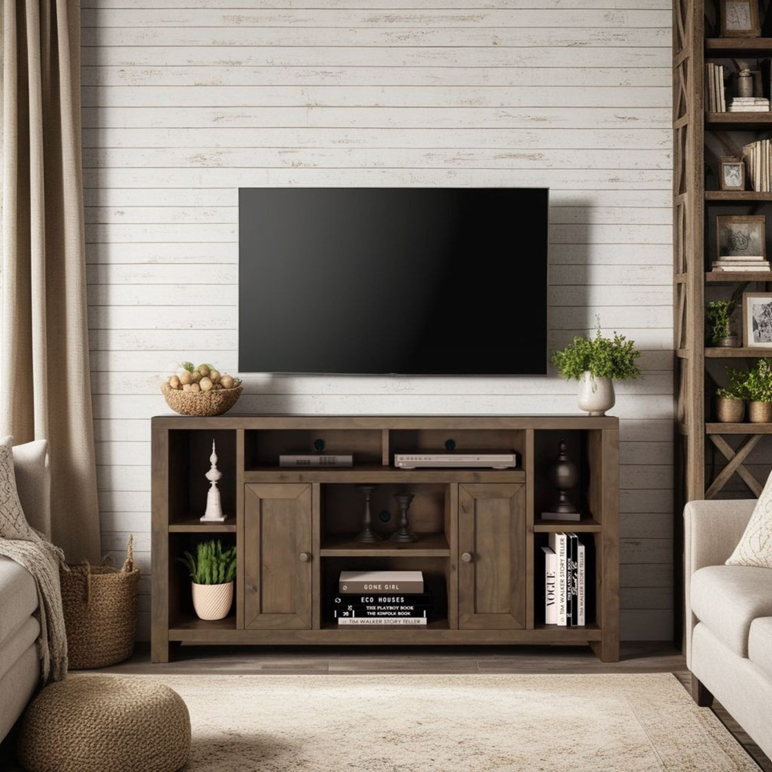 WANDINGT Home Joshua Creek 64 Inch TV Stand Console For Tvs Up To 70 ...