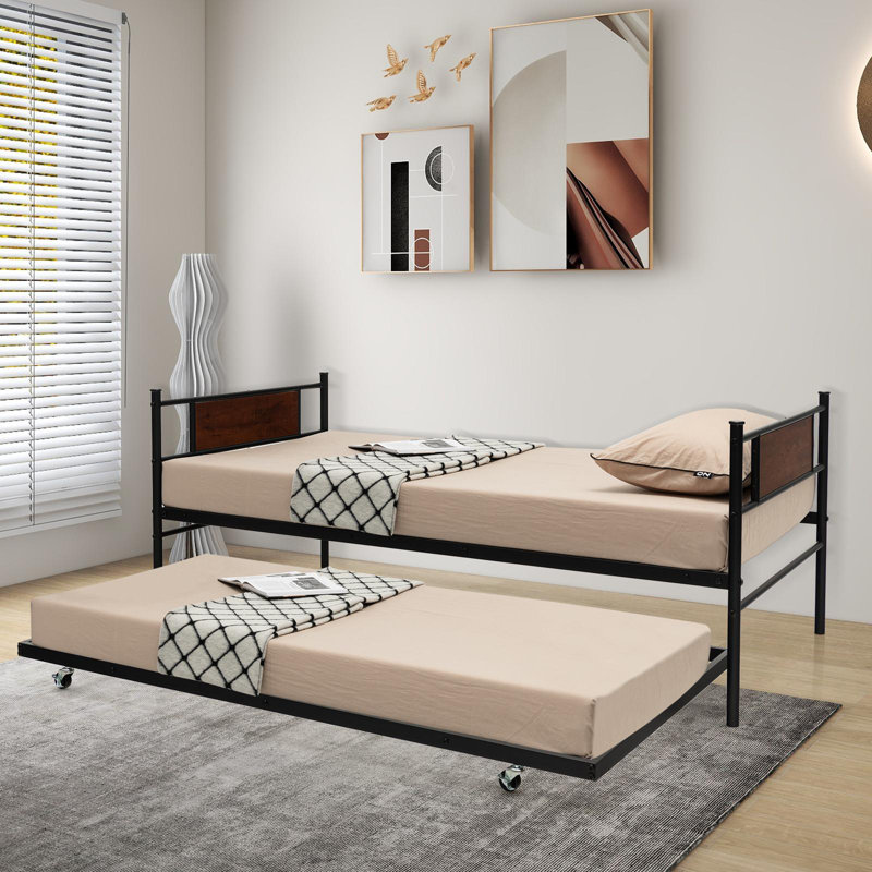 17 Stories Metal Open-Frame Bed & Reviews | Wayfair