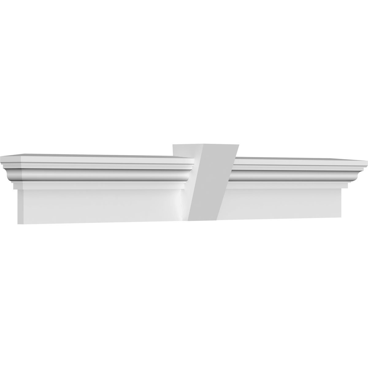 Ekena Millwork Traditional Crosshead with Flat Keystone & Reviews | Wayfair