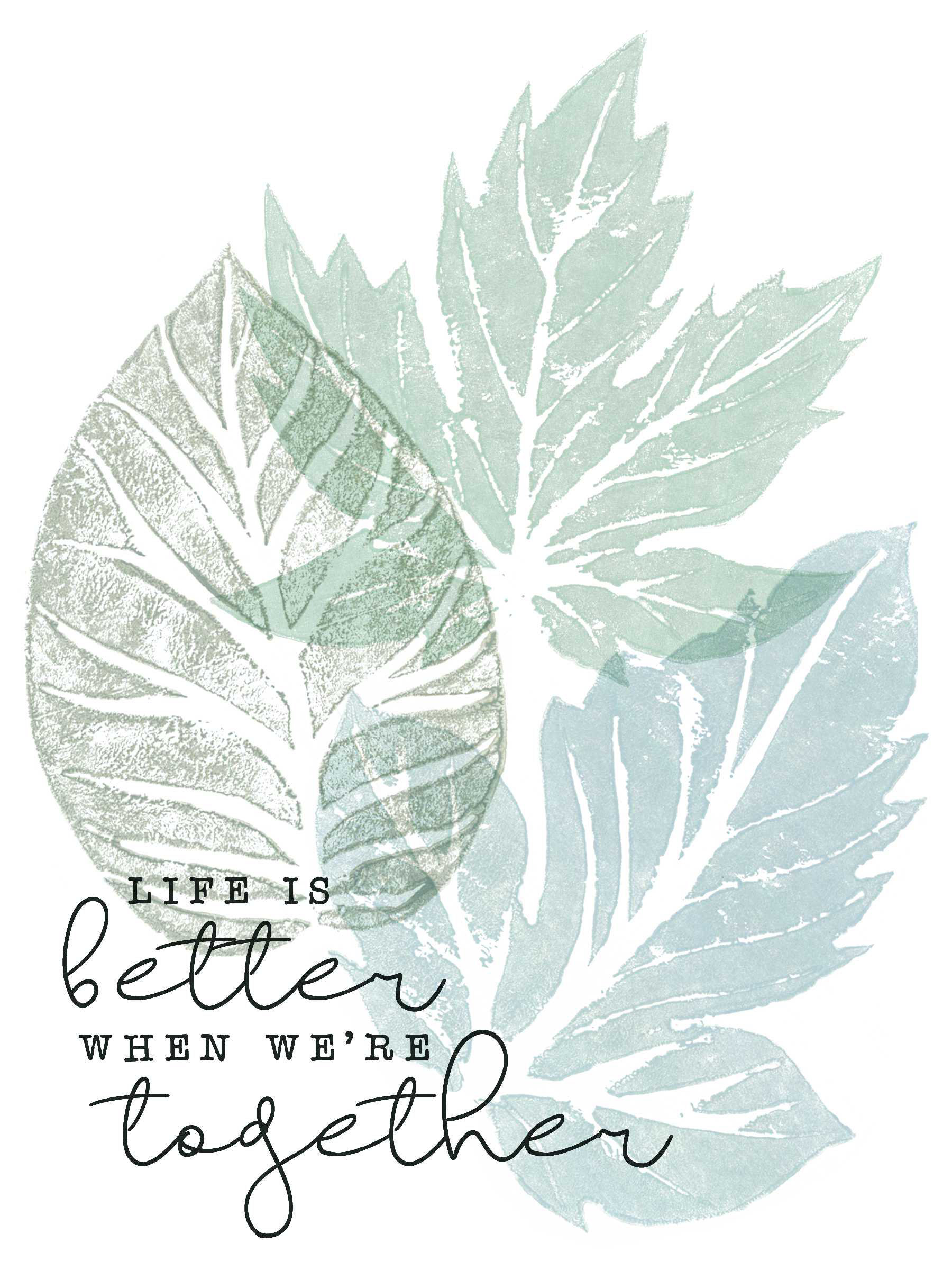 Trinx Shaped Plaque Leaf Prints Better Together - Print - Wayfair Canada