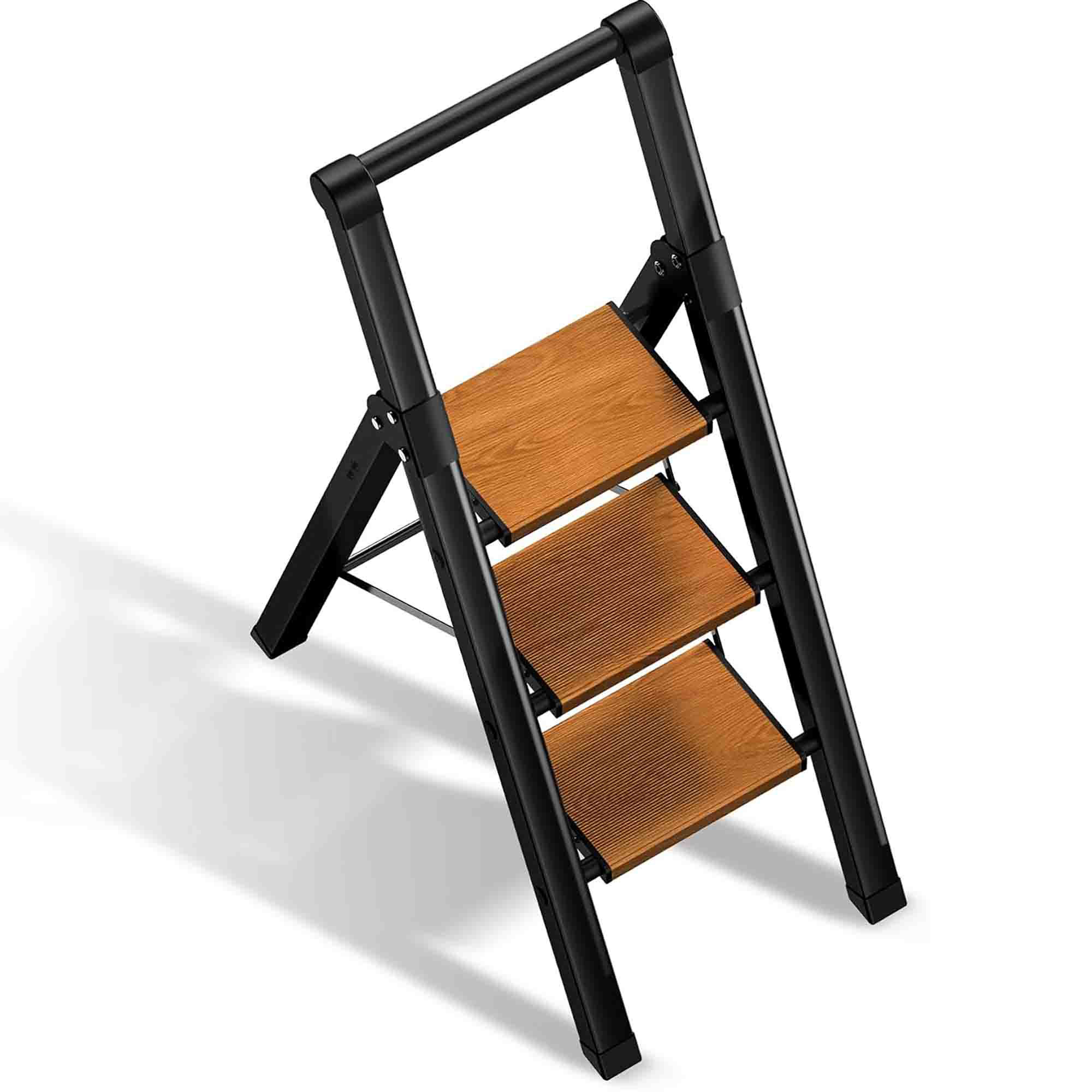 Latitude Run® 3 - Step Aluminum Folding Step Ladder | Wayfair