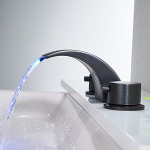 BWE Widespread Faucet 2-handle Bathroom Faucet with Drain Assembly ...