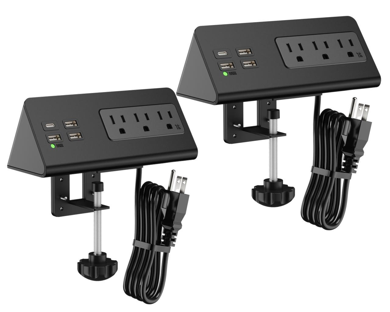 GDL Power charging station with USB-C port and AC outlet one set 2pcs ...