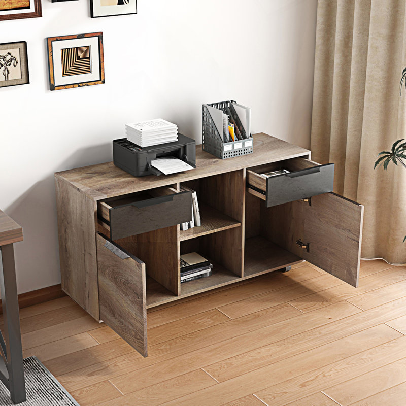 Ivy Bronx Accent Cabinet, 2-Drawer Filing Cabinet | Wayfair