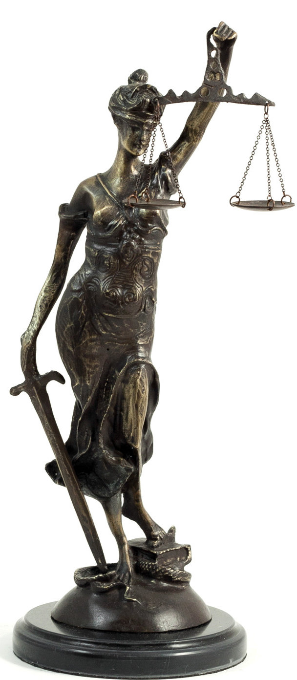 World Menagerie Levi Lady Justice Figurine | Wayfair