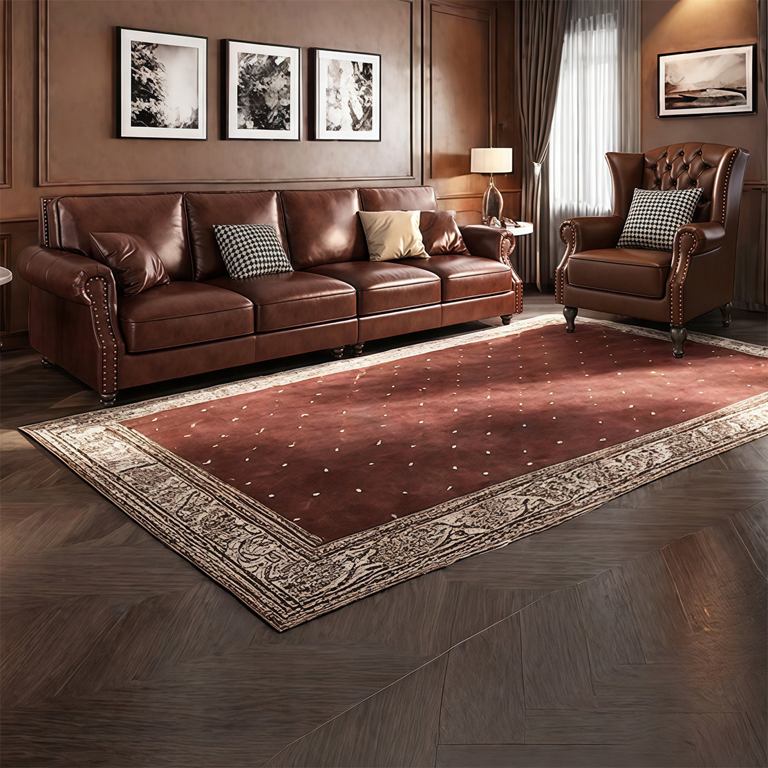 PPEDKS Retro American style sofa | Wayfair