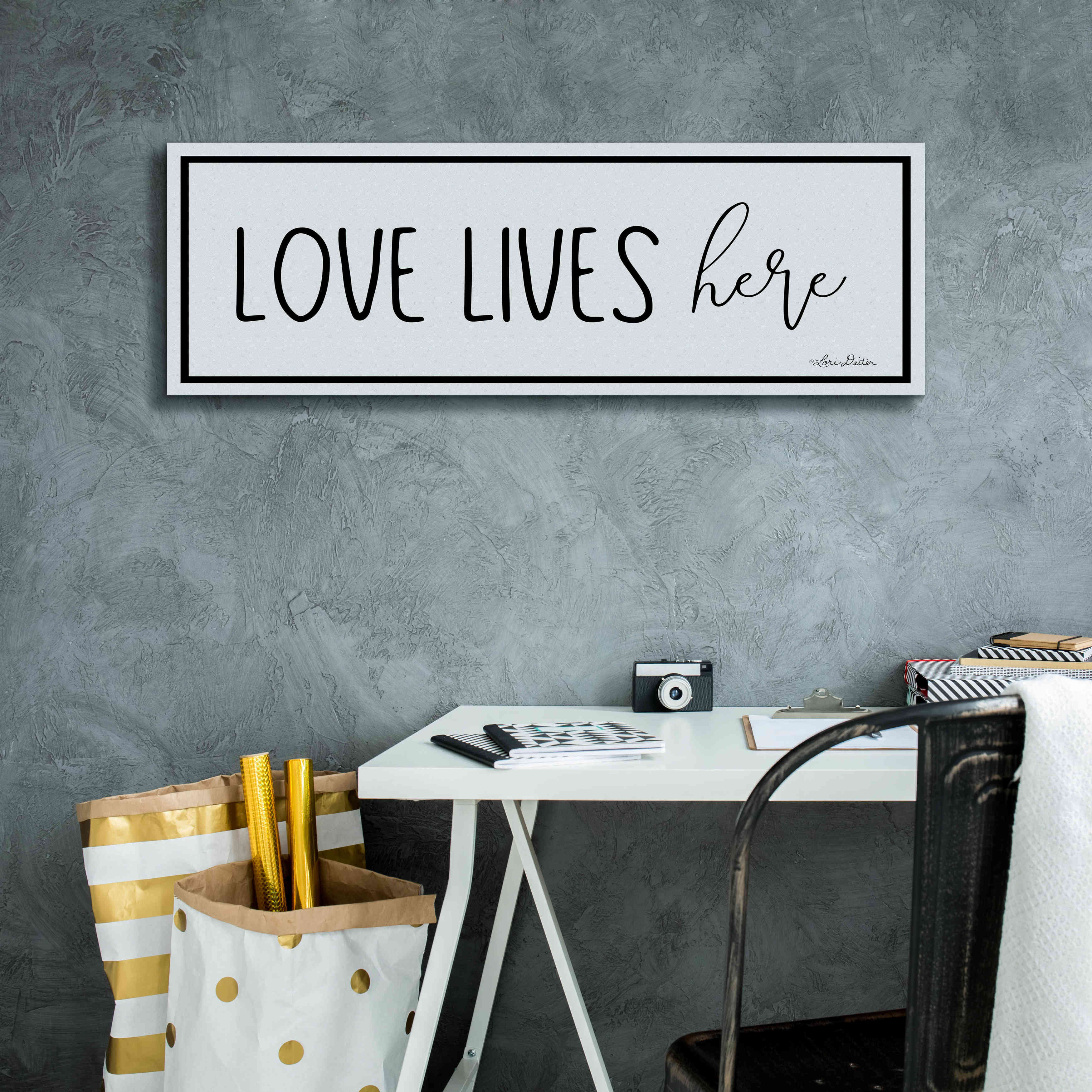 Trinx 'Love Lives Here' By Lori Deiter, Canvas Wall Art - Wayfair Canada