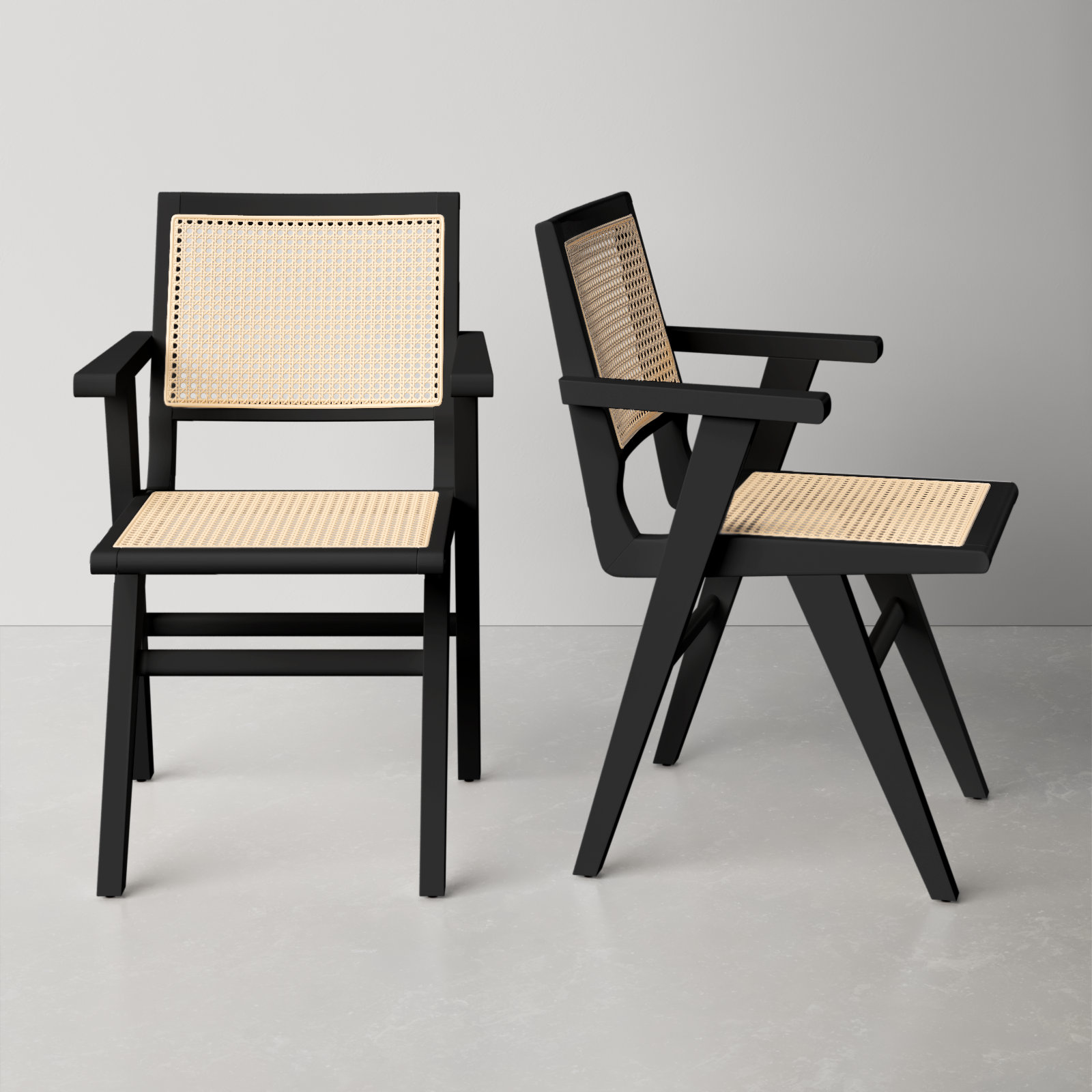 AllModern Atticus Cane Arm Chair & Reviews | Wayfair