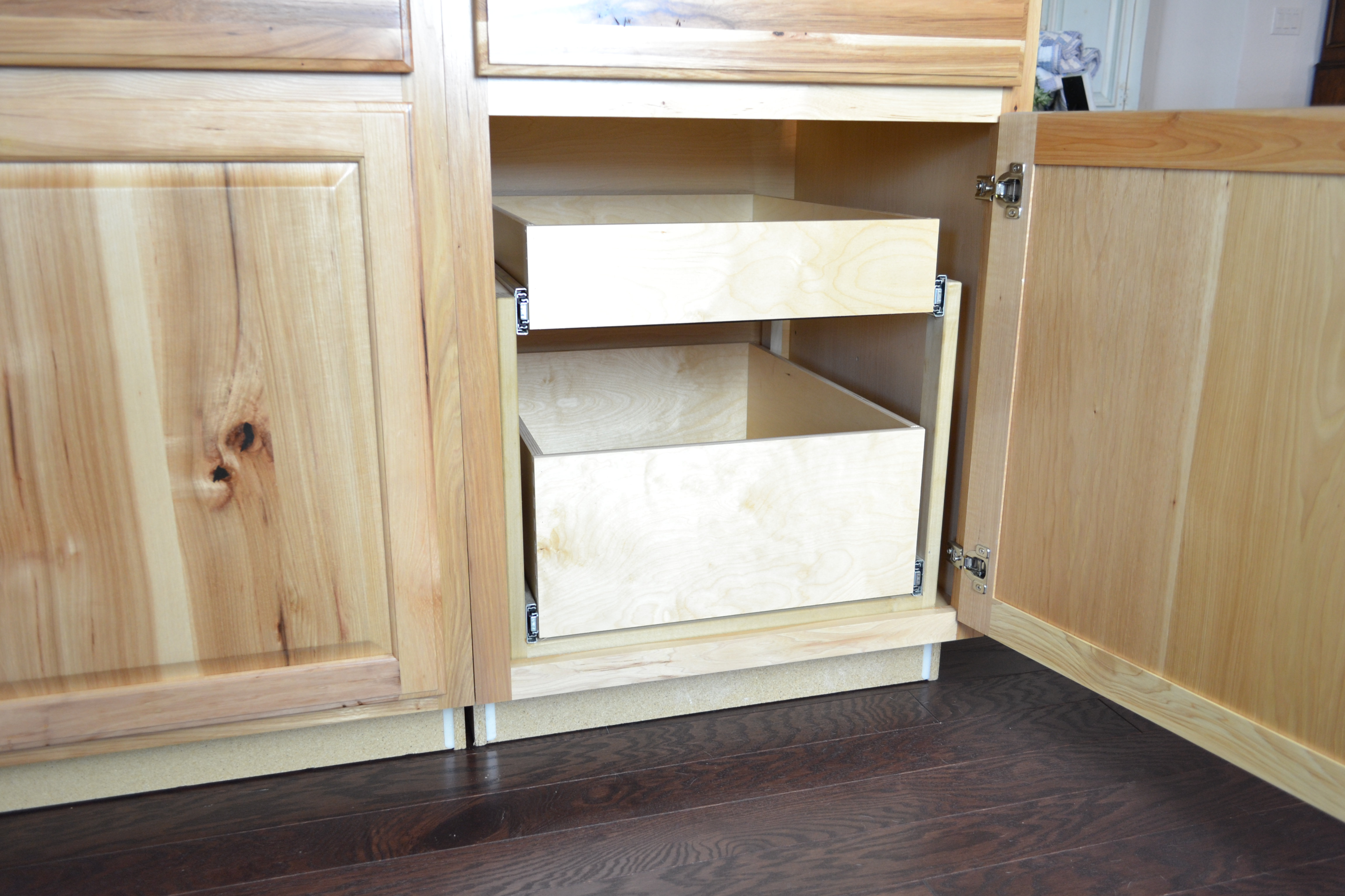 Interior Cabinet Solutions Pre-Assembled Dovetailed Double Drawer Pull ...