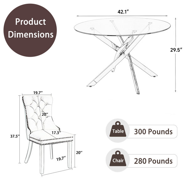 House of Hampton® Keyari Round Dining Set | Wayfair