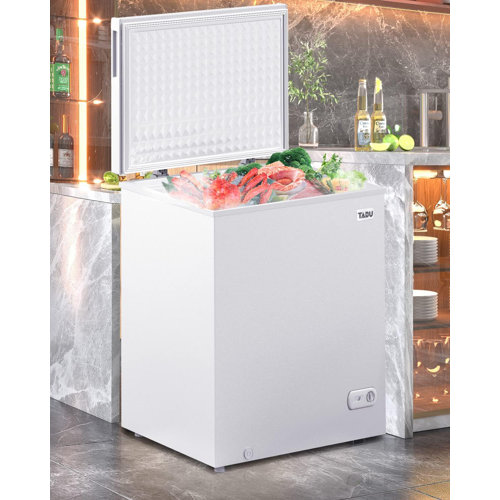 TABU 10 Cubic Feet Chest Freezer with Adjustable Temperature Controls ...