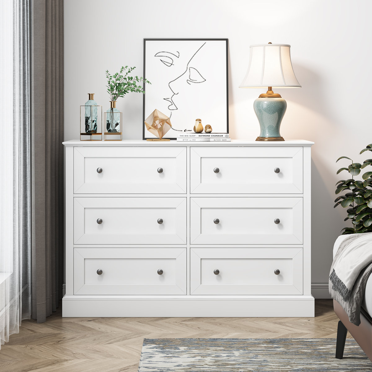 Lark Manor™ Alizai 6 Drawer 47.2" W Double Dresser & Reviews | Wayfair