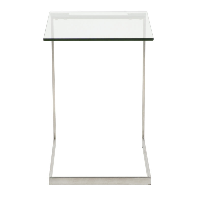 Wade Logan® Elsner Glass C Table End Table & Reviews | Wayfair
