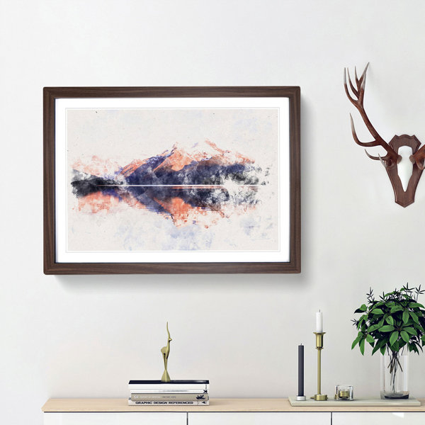 East Urban Home Mountain Sunshine in Canada - Picture Frame Graphic Art ...