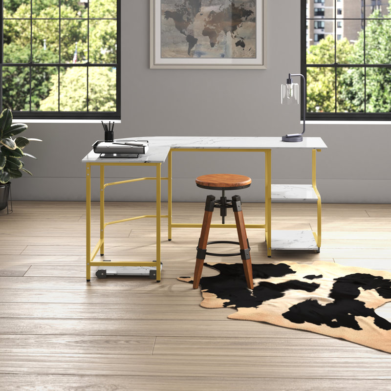 Trent Austin Design® L-Shaped Metal Base Desks & Reviews | Wayfair