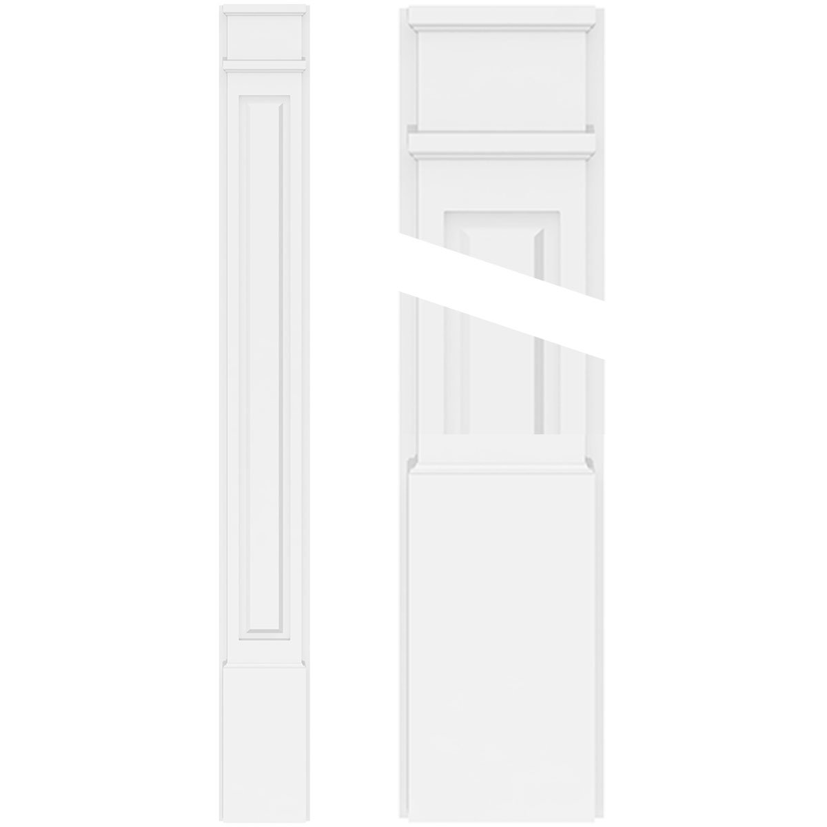 Ekena Millwork TruCruft Raised Panel PVC Pilaster (Pair) & Reviews ...
