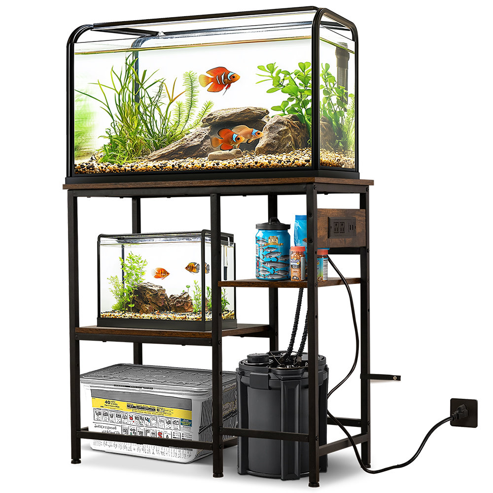 Tucker Murphy Pet™ 20-29-37 Gallon Fish Tank Stand with Power Outlet ...