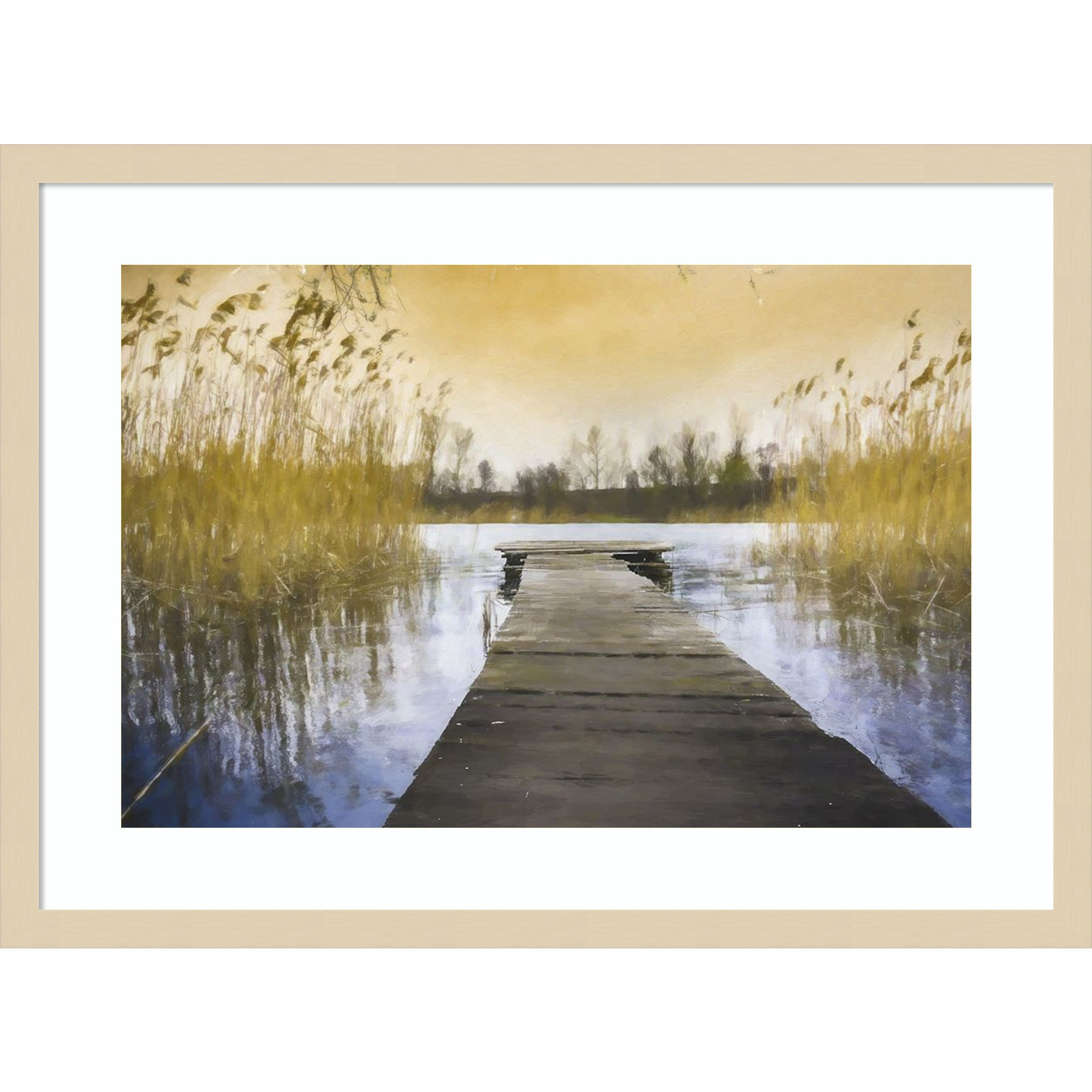 Laurel Foundry Modern Farmhouse Marsh Jetty by Kim Curinga Wood Framed ...