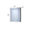 Orren Ellis 24 In. W Rectangular Silver Aluminum Recessed/Surface Mount ...