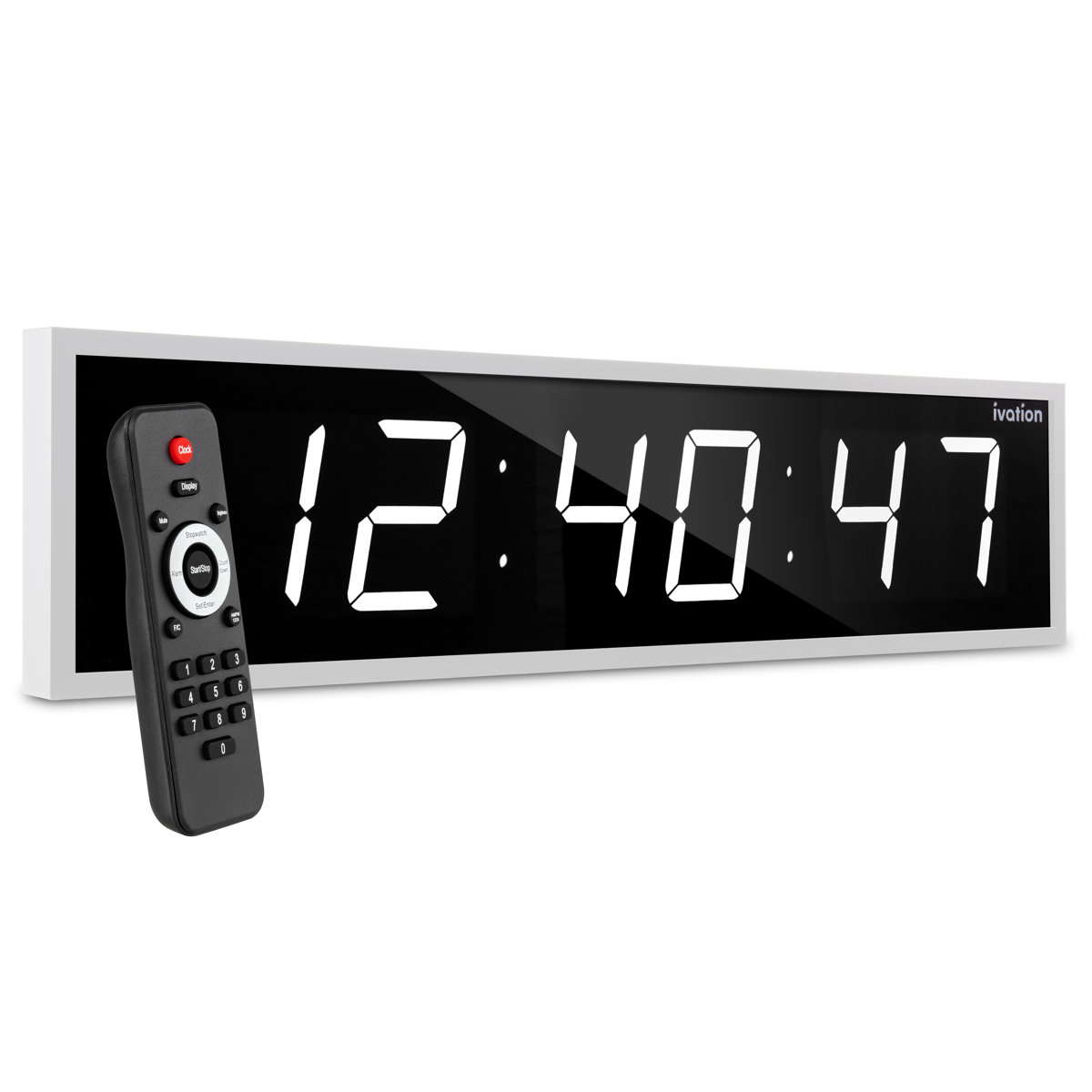 Ivation Digital LED Calendar Wall Clock & Reviews | Wayfair