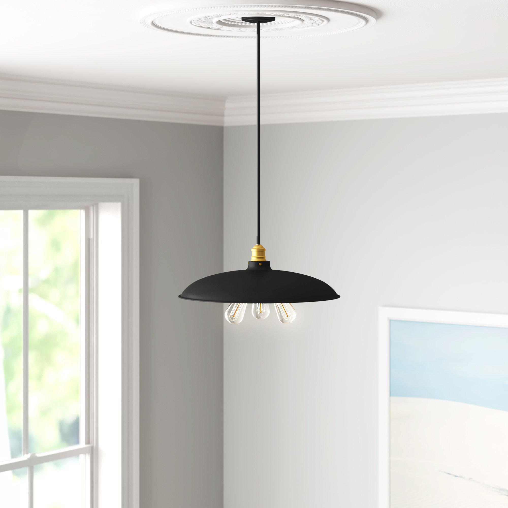Wade Logan Ingrid 3 - Light Unique/Statement Dome Pendant & Reviews - Wayfair Canada