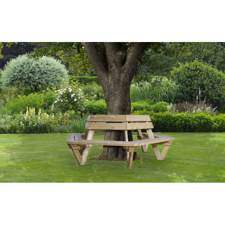 Gracie Oaks Humbermede Solid Wood Tree Seat | Wayfair.co.uk