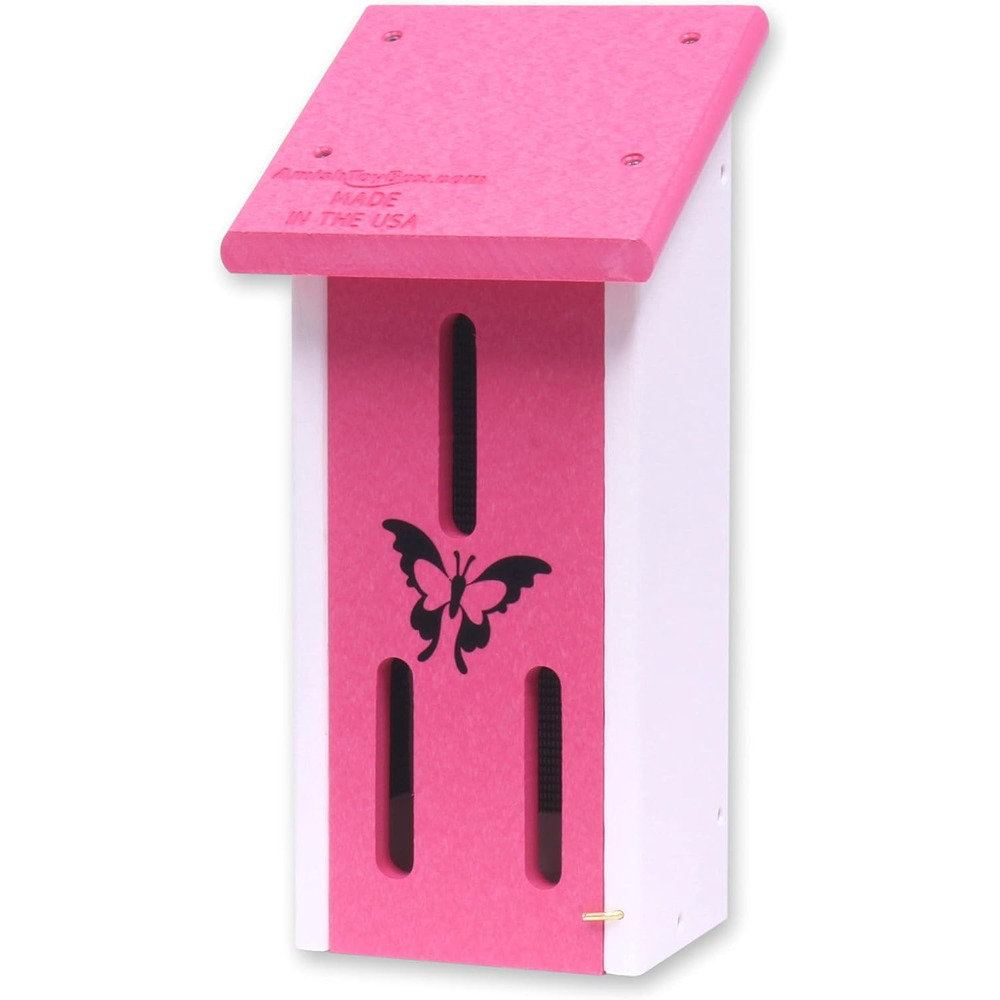 Gracie Oaks Poly-Lumber Butterfly House, Made With Recycled Plastics ...
