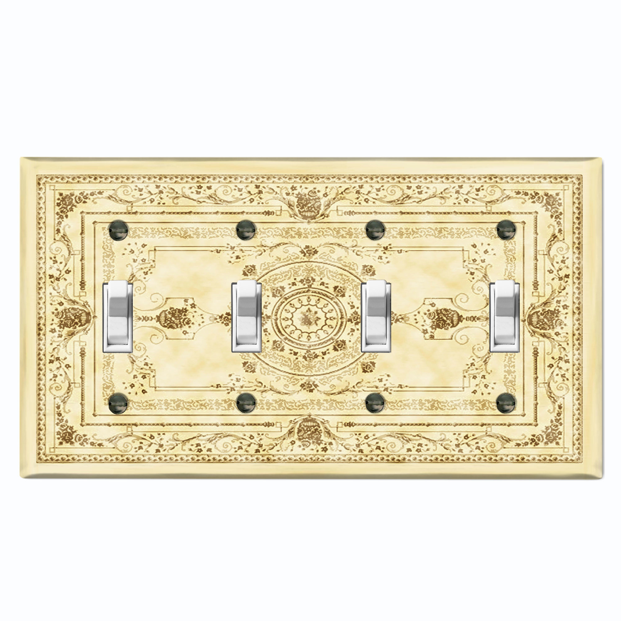 WorldAcc Elegant Beige Carpet Rug Print Nature Themed 4 - Gang Wall ...