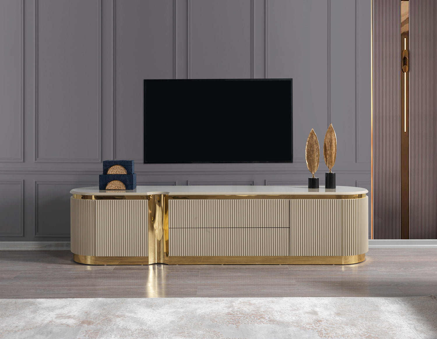 Everly Quinn Milena Ivory Tv Stand | Wayfair