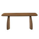 Ebern Designs Table de salle à manger rectangulaire moderne de 71 po ...