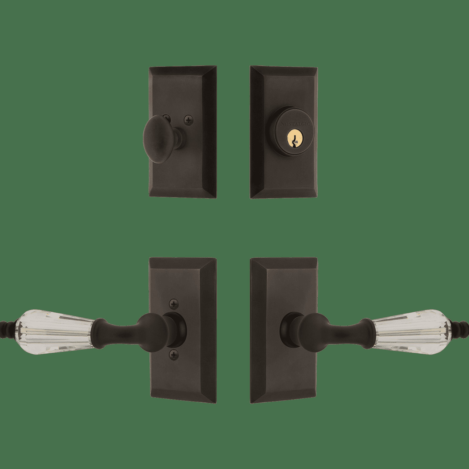 Nostalgic Warehouse Studio Entry Set with Parlour Crystal Lever | Wayfair