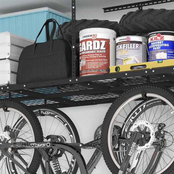 Rebrilliant Maryorie Steel Height -Adjustable Ceiling Mounted Rack ...